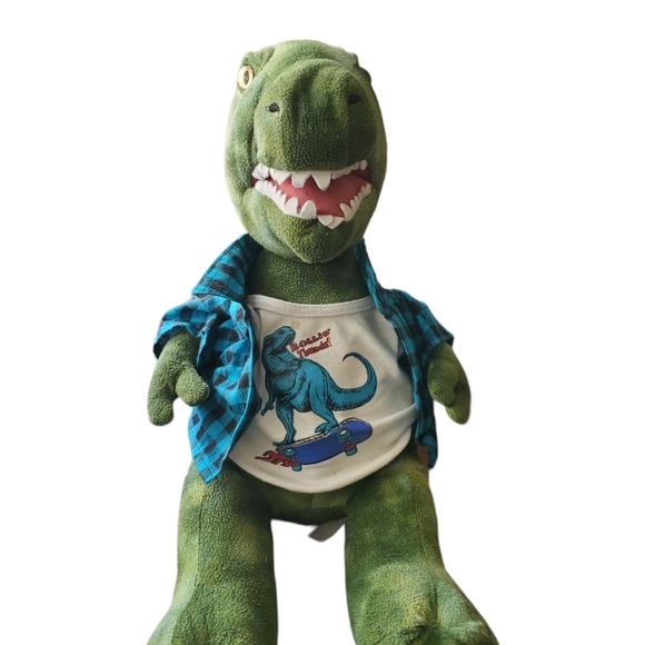 Build-A-Bear | Toys | Build A Bear T Rex Dinosaur With Checked Shirt ...